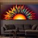 Panoramic Sunrise Wood Wall Art Above Bed Decor Canvas Wooden Long ...