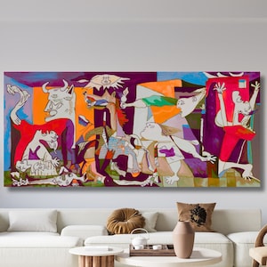 Pablo Picasso Guernica Ready to Hang Canvas,guernica Wall Art,guernica ...