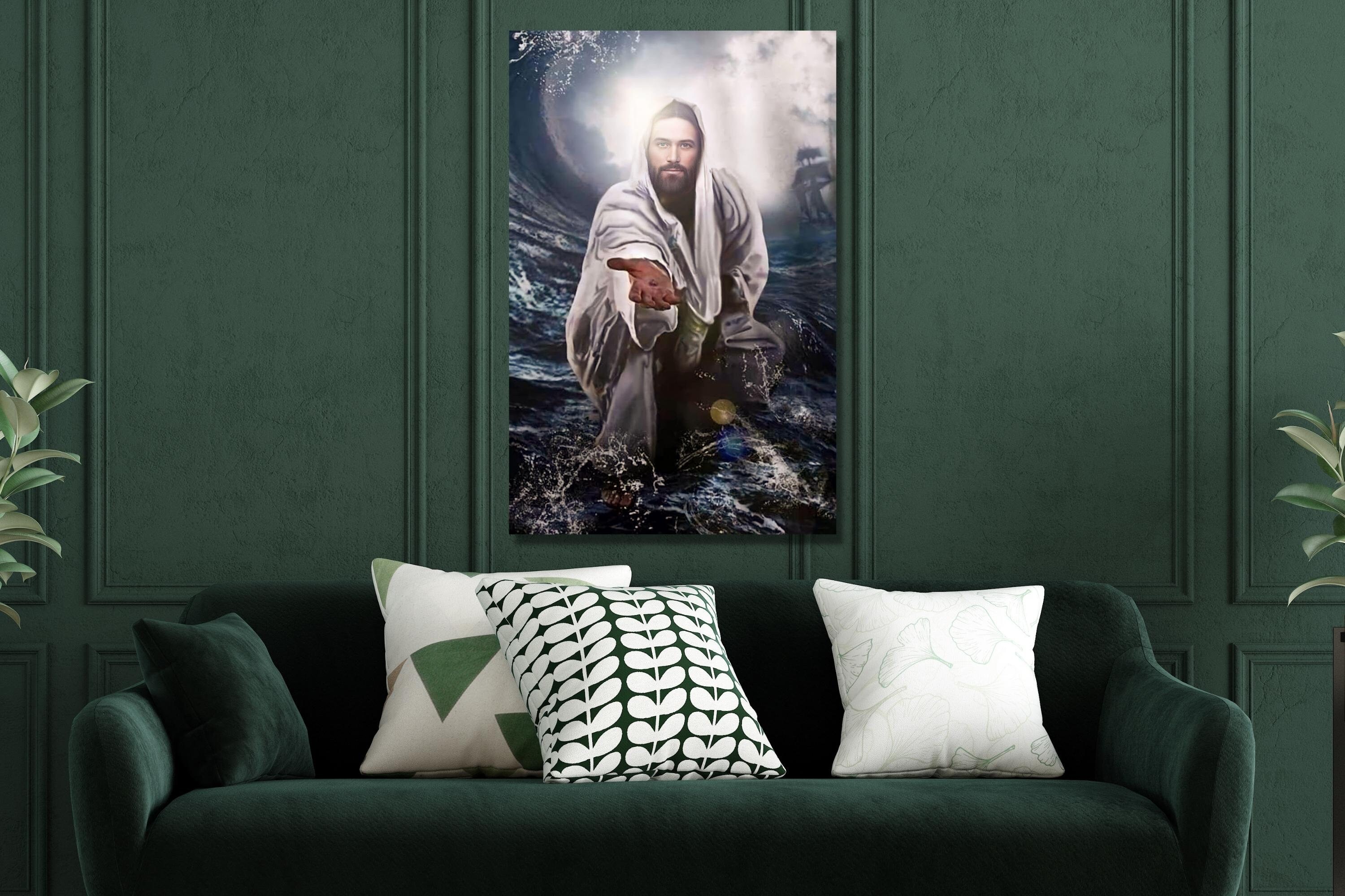Jesus gib mir die Hand, Jesus erreicht Hand Leinwand, folge mir ...