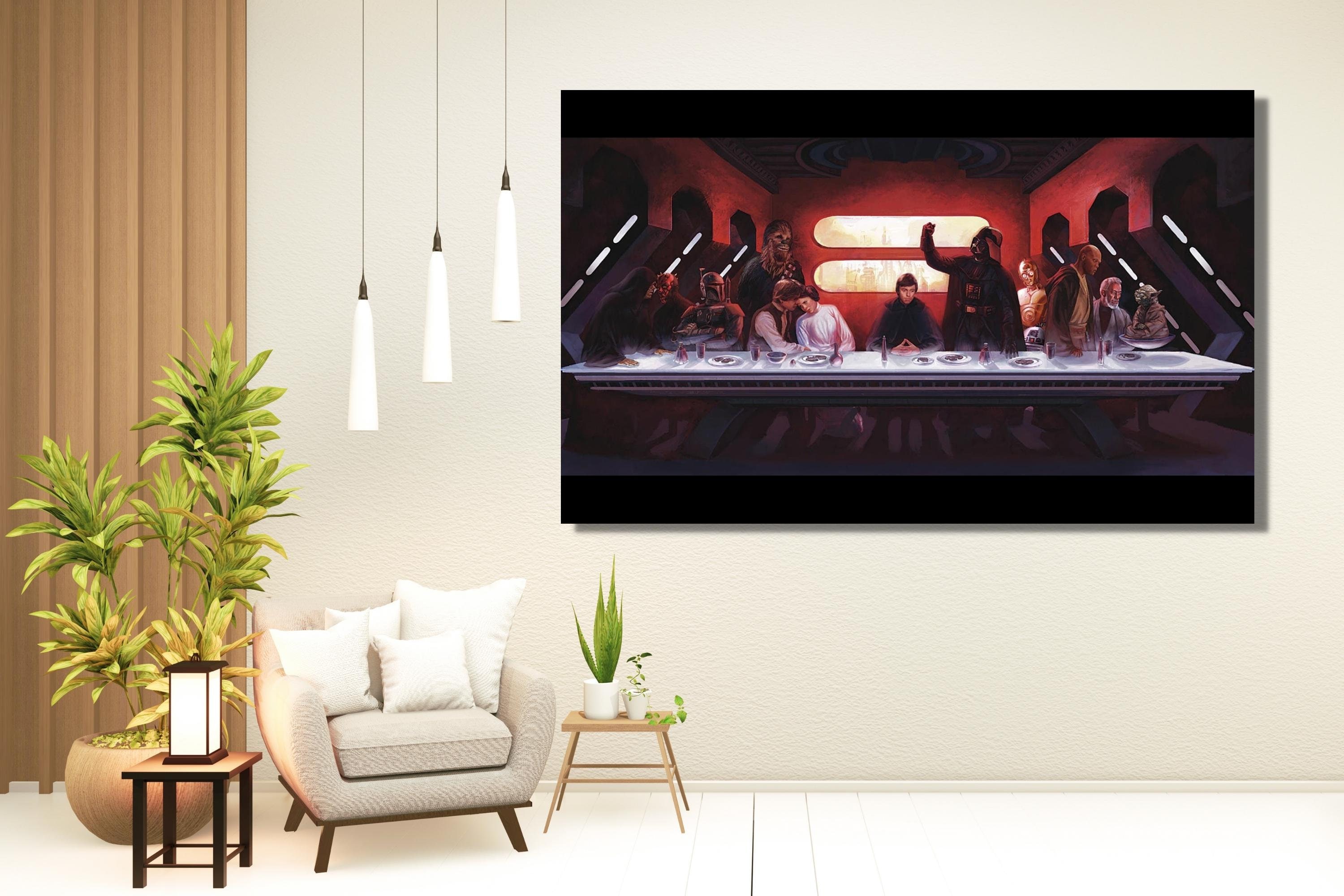 Last Supper Starwars,starwars Last Supper Wall Art,starwars Canvas ...