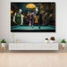 Jokers Playing Billard Canvas Printing Wall Hanging,canvas Art,house ...