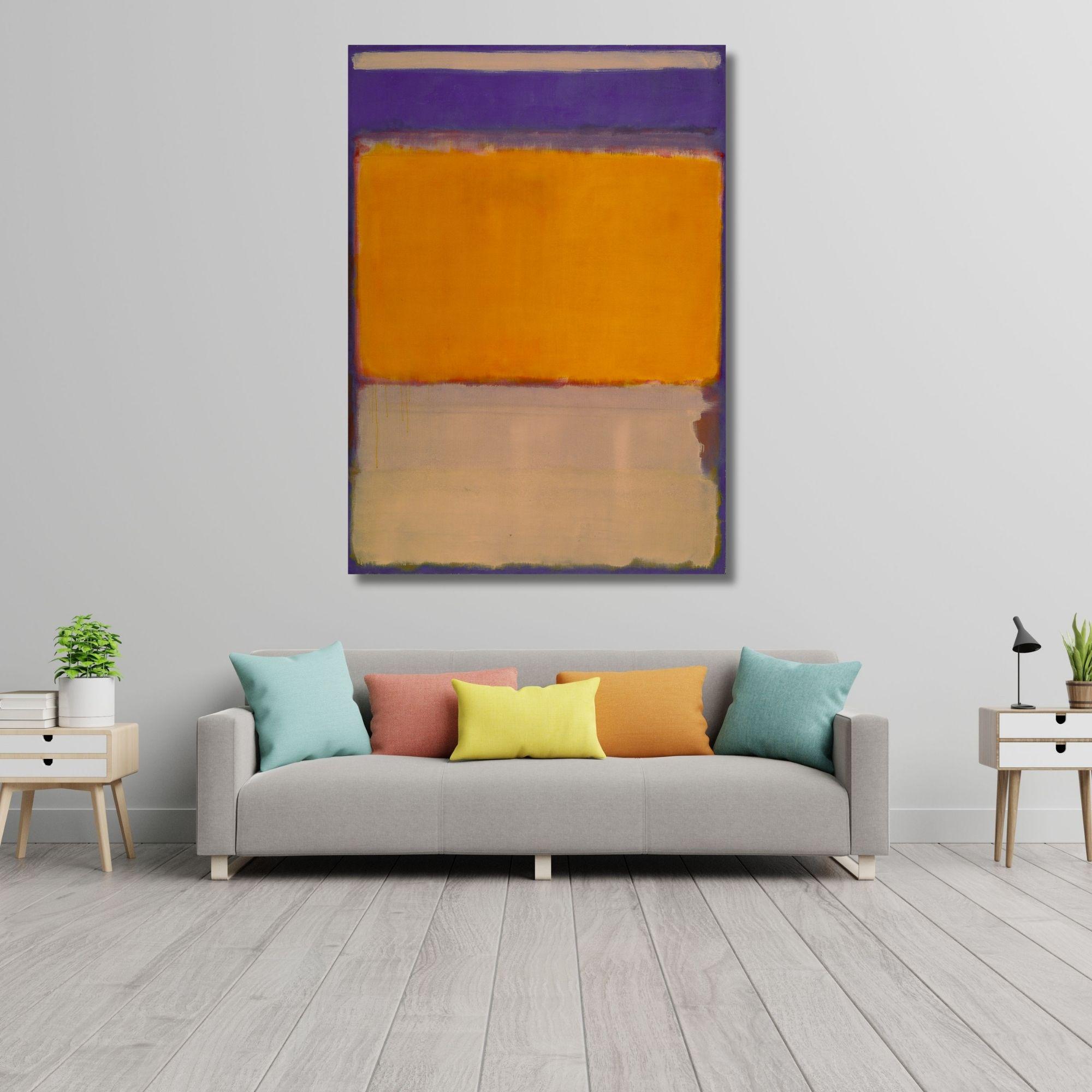 Mark Rothko Yellow Canvas Wall Print,modern Wall Art,reproduction,mark ...