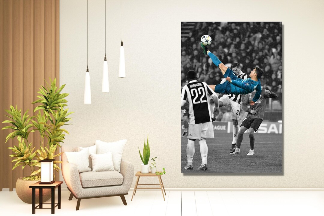 Cristiano Ronaldo Poster, CR7 Poster, Ronaldo Juventus Goal, Soccer ...