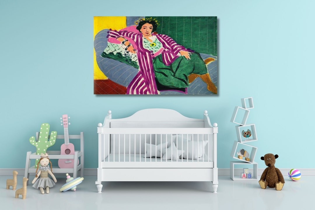 Odalisque in Red Jacket by Henri Matisse Poster Hanging Canvas Print ...