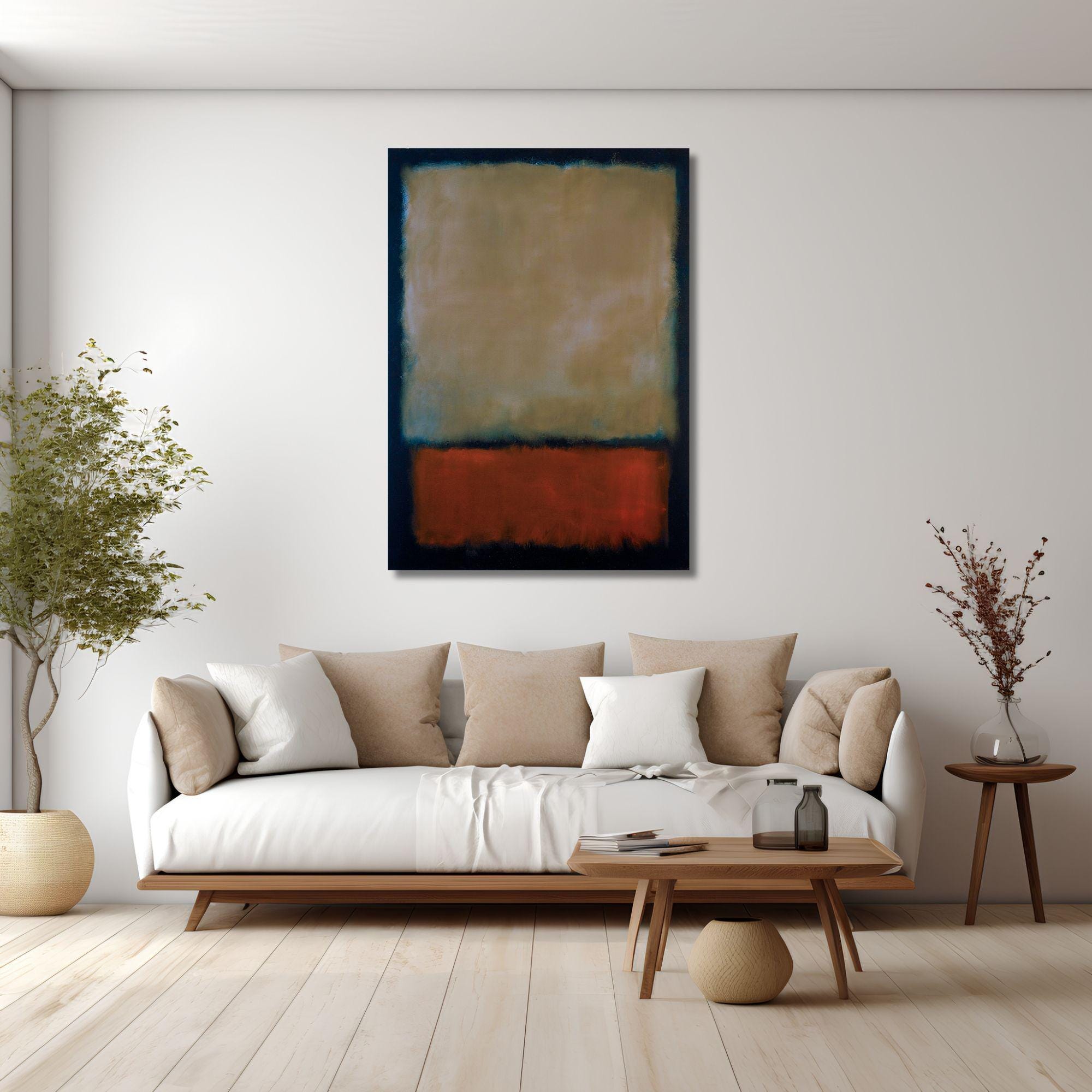 Mark Rothko Dark Blue Canvas Wall Print,modern Wall Art,reproduction ...
