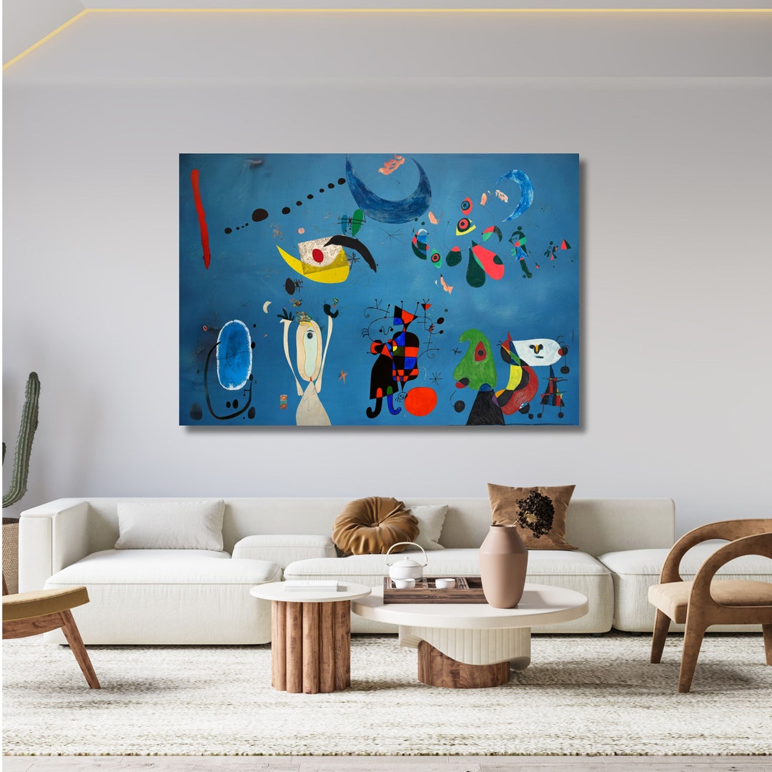 Joan Miro Canvas Wall Art Joan Miro Poster,joan Miro Exhibition Poster ...
