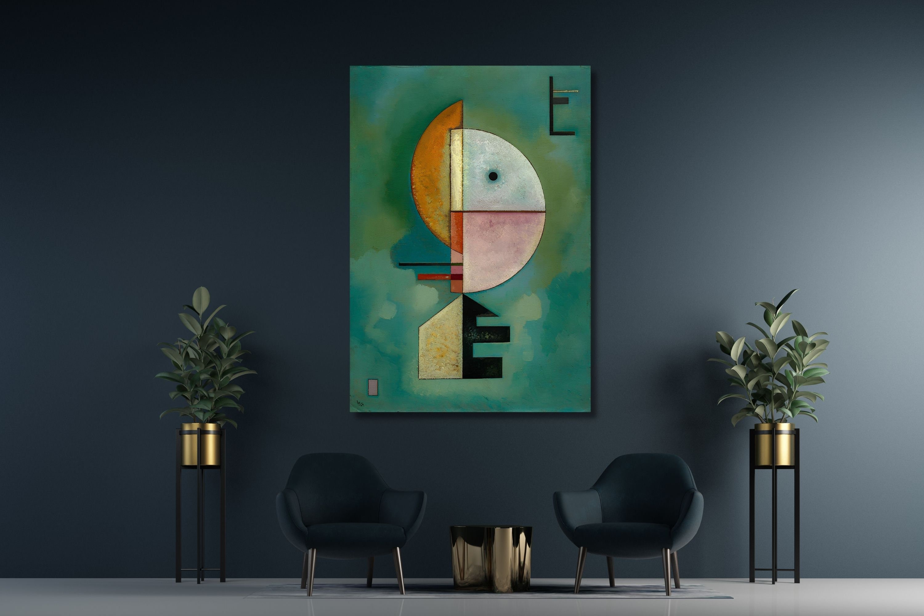 Wassily Kandinsky Composition Wall Art Print,kandinsky Reproduction,canvas Wall Print, Office ...