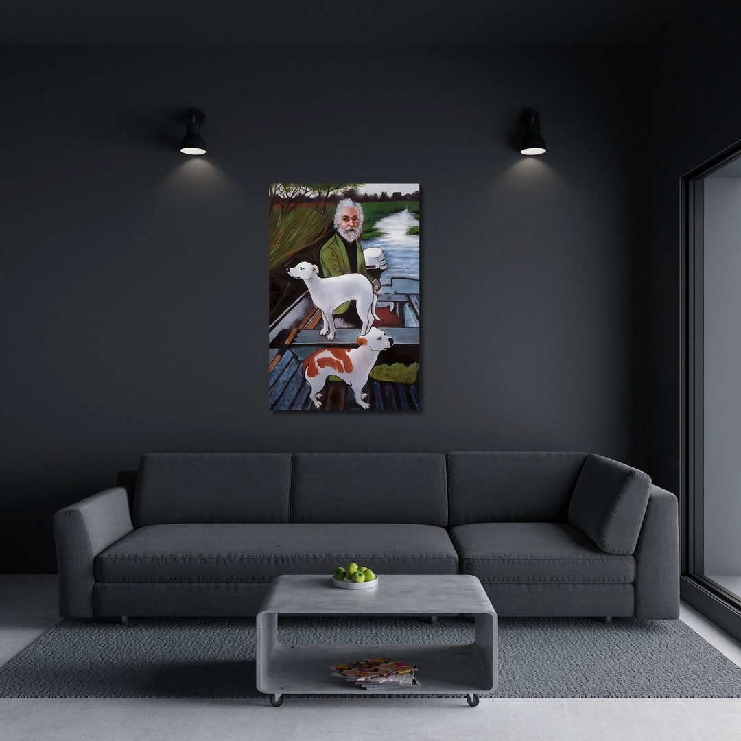 Goodfellas Old Man and Dogs Canvas Wall Art Replica Goodfellas Old Man ...