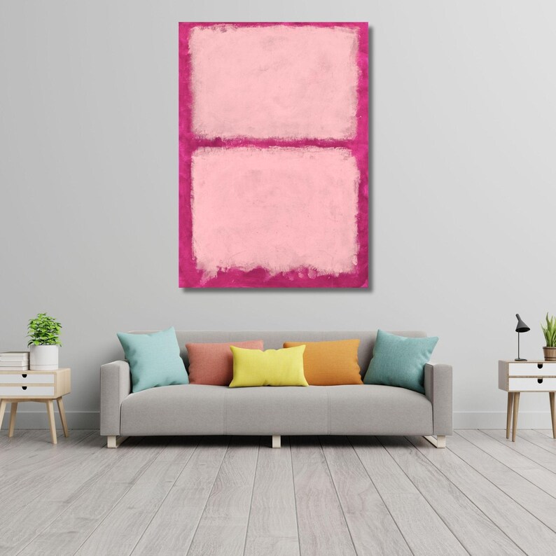 Mark Rothko Pink Canvas Wall Print,modern Wall Art,reproduction,mark ...