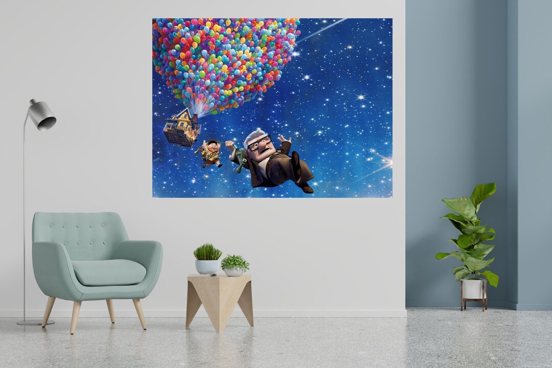 Up Movie Wall Art, Pixar Wall Art, up Pixar Canvas, up Poster, Kids ...