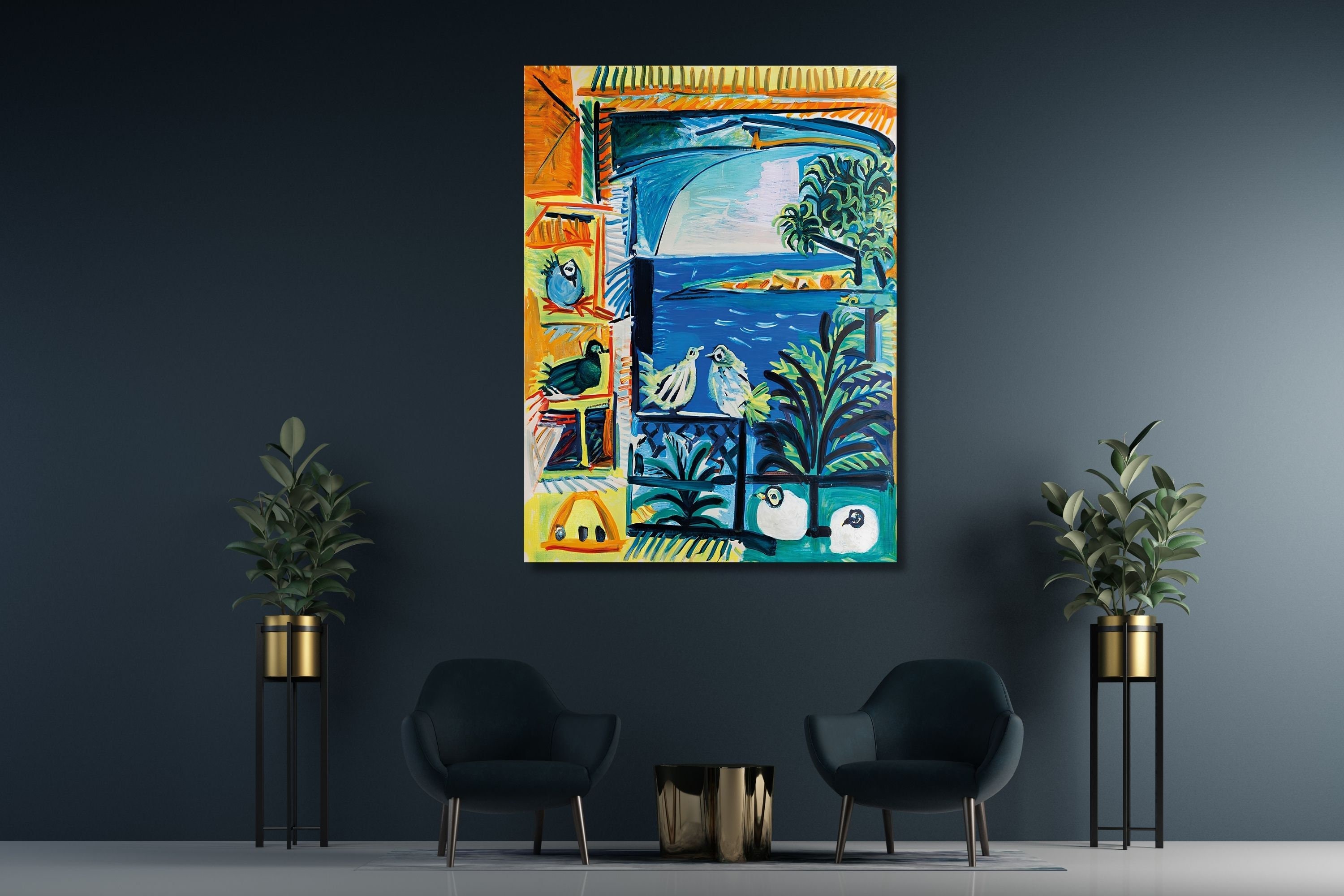 Pablo Picasso Cote D'azur 1962 Picasso Canvas Print - Etsy