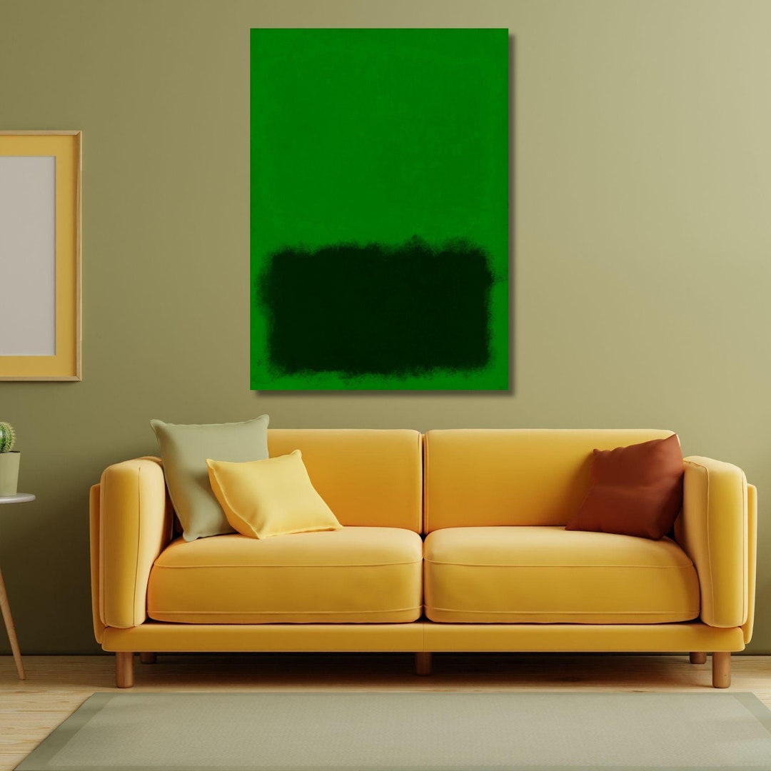 Mark Rothko GREEN Canvas Wall Print,modern Wall Art,reproduction,mark ...