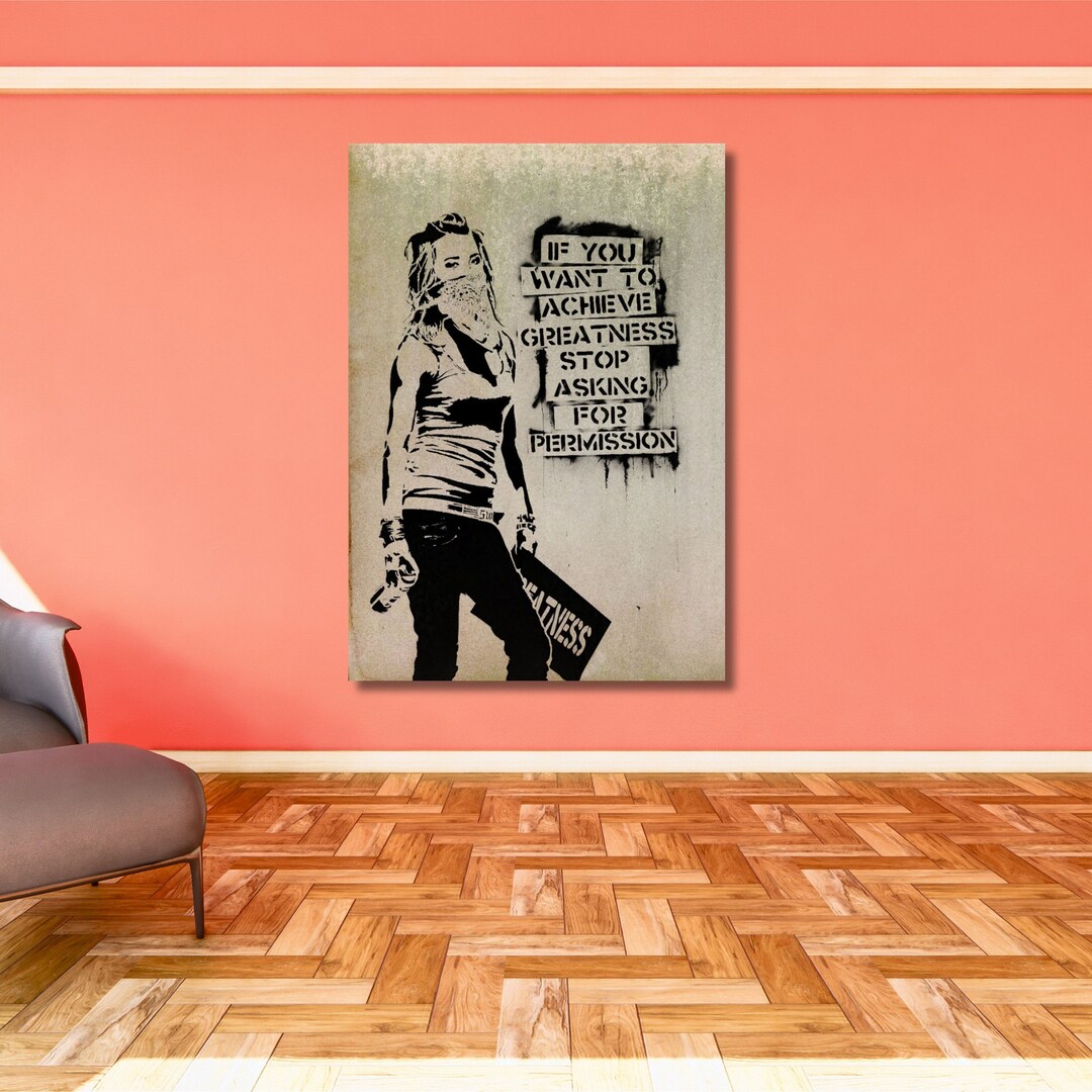 Banksy Canvas, Banksy Print, Banksy Art Print, Banksy Wall Art, Banksy ...