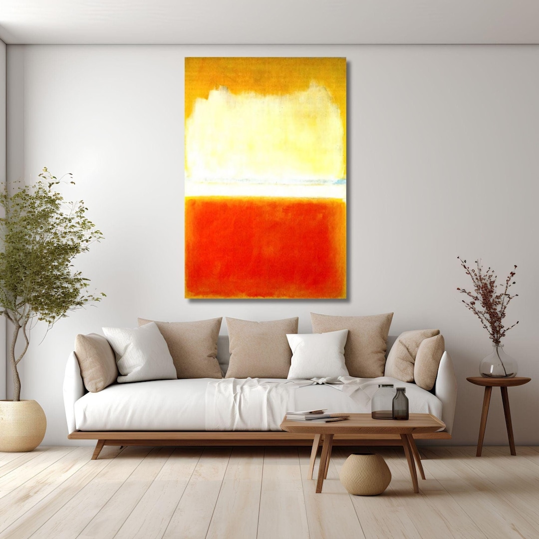 Mark Rothko Yellow Red Canvas Wall Print,modern Wall Art,reproduction ...