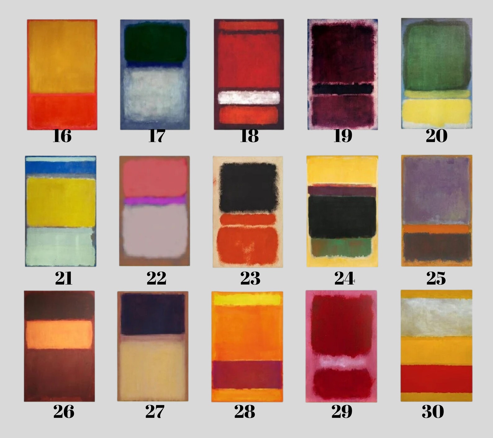 Custom Mark Rothko Wall Art Choose One Of From Rothko S 60 Artworks