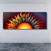Panoramic Sunrise Wood Wall Art Above Bed Decor Canvas Wooden Long ...