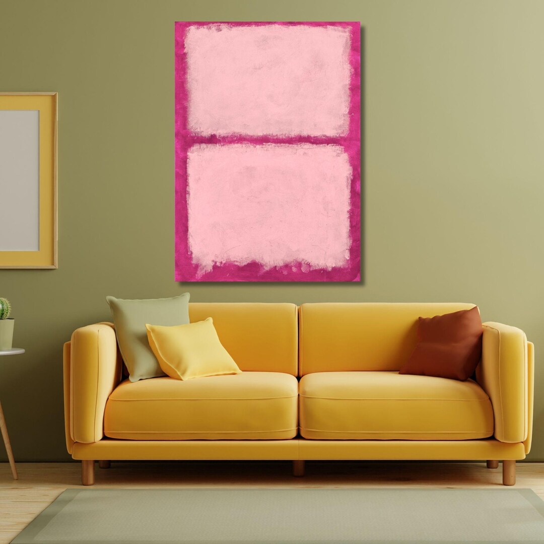 Mark Rothko Pink Canvas Wall Print,modern Wall Art,reproduction,mark ...