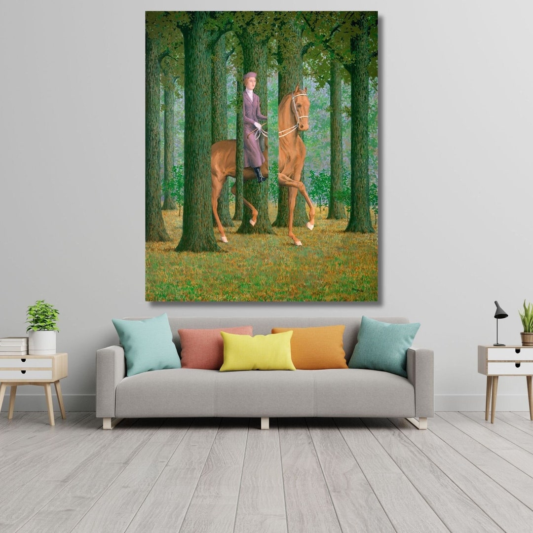 CANVAS WALL DESIGN the Blank Signature Rene Magritte, Reproduction ...