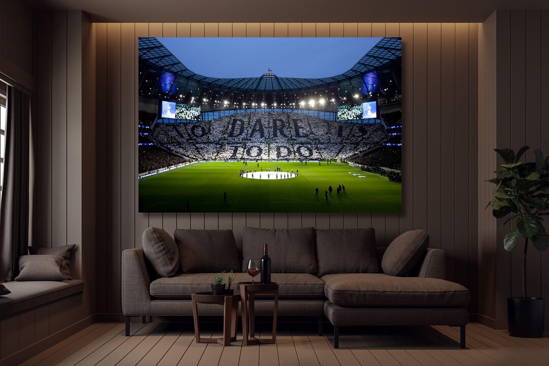 Tottenham Hotspur Stadium Canvas Poster Tottenham Hotspur Print Soccer ...