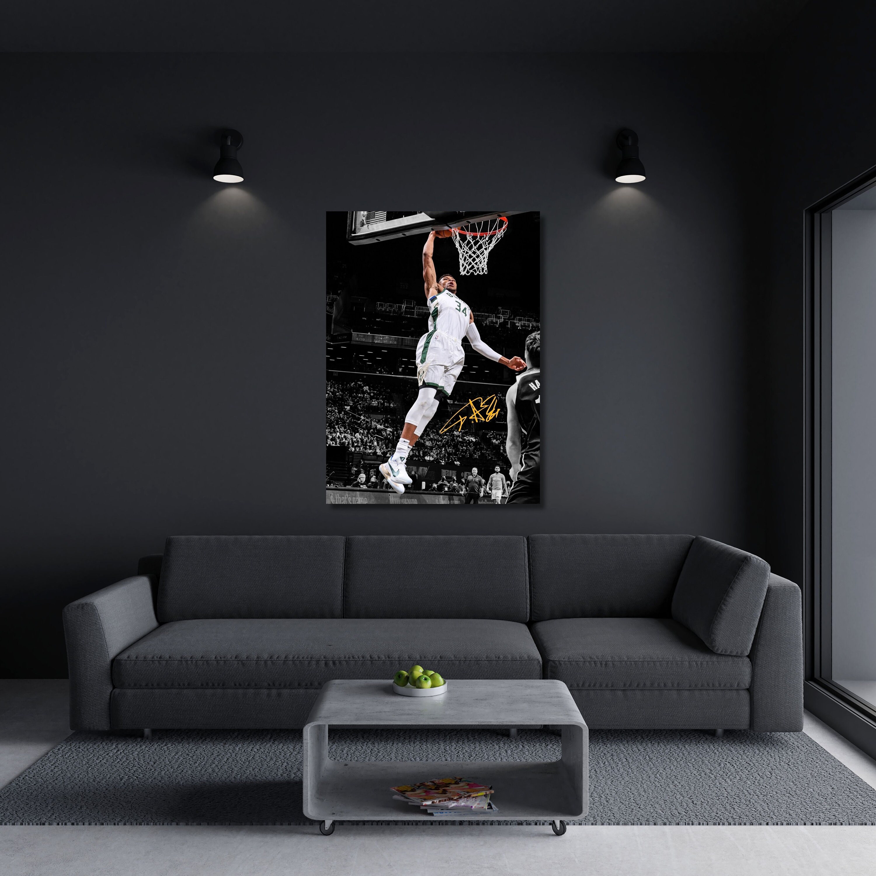 Giannis Print Art,kids Gift,giannis Milwaukee Canvas Print,giannis ...