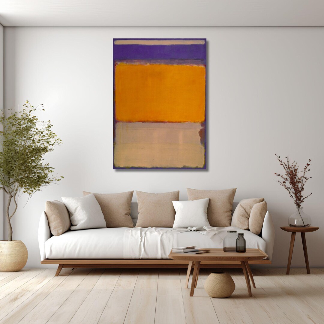 Mark Rothko Yellow Canvas Wall Print,modern Wall Art,reproduction,mark ...