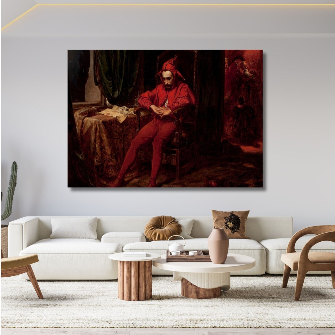 Jan Matejko Paintings Jan Matejko Poster the Sad Jester Painting, the ...