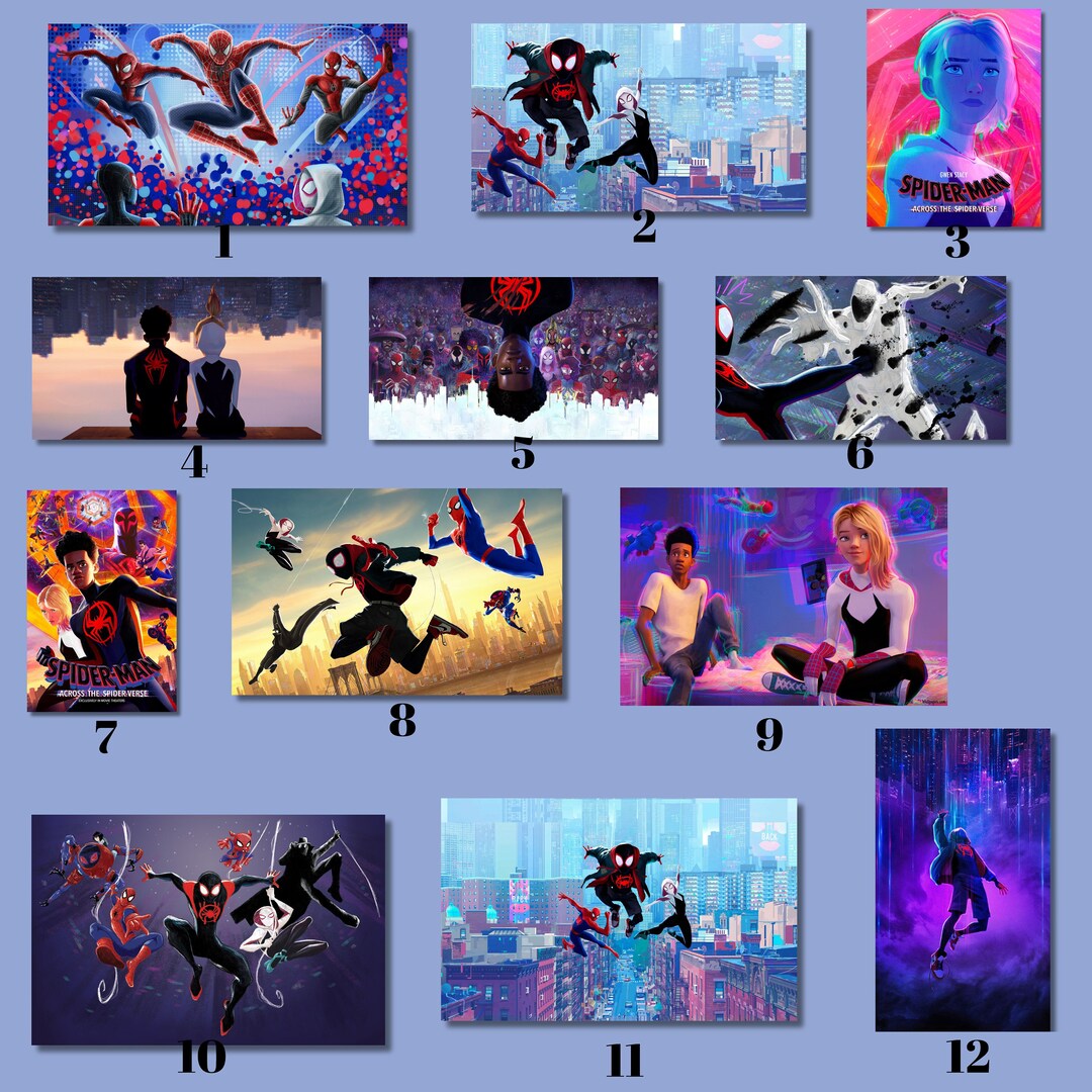 Custom Spider-man Across the Spider-verse Movie Choose One of - Etsy