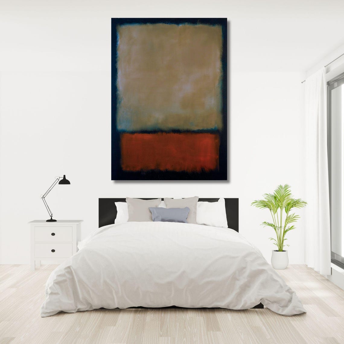 Mark Rothko Dark Blue Canvas Wall Print,modern Wall Art,reproduction ...