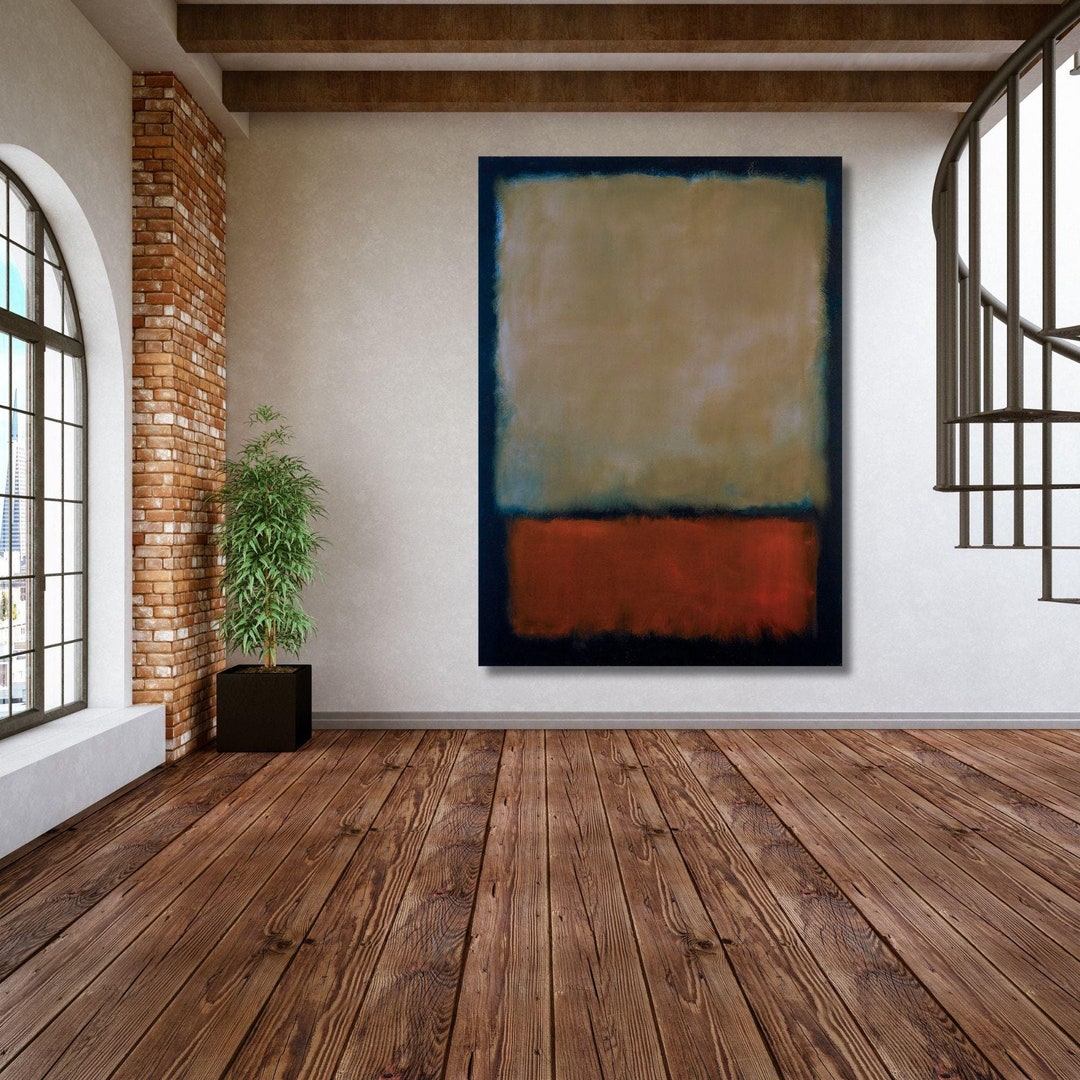 Mark Rothko Dark Blue Canvas Wall Print,modern Wall Art,reproduction ...