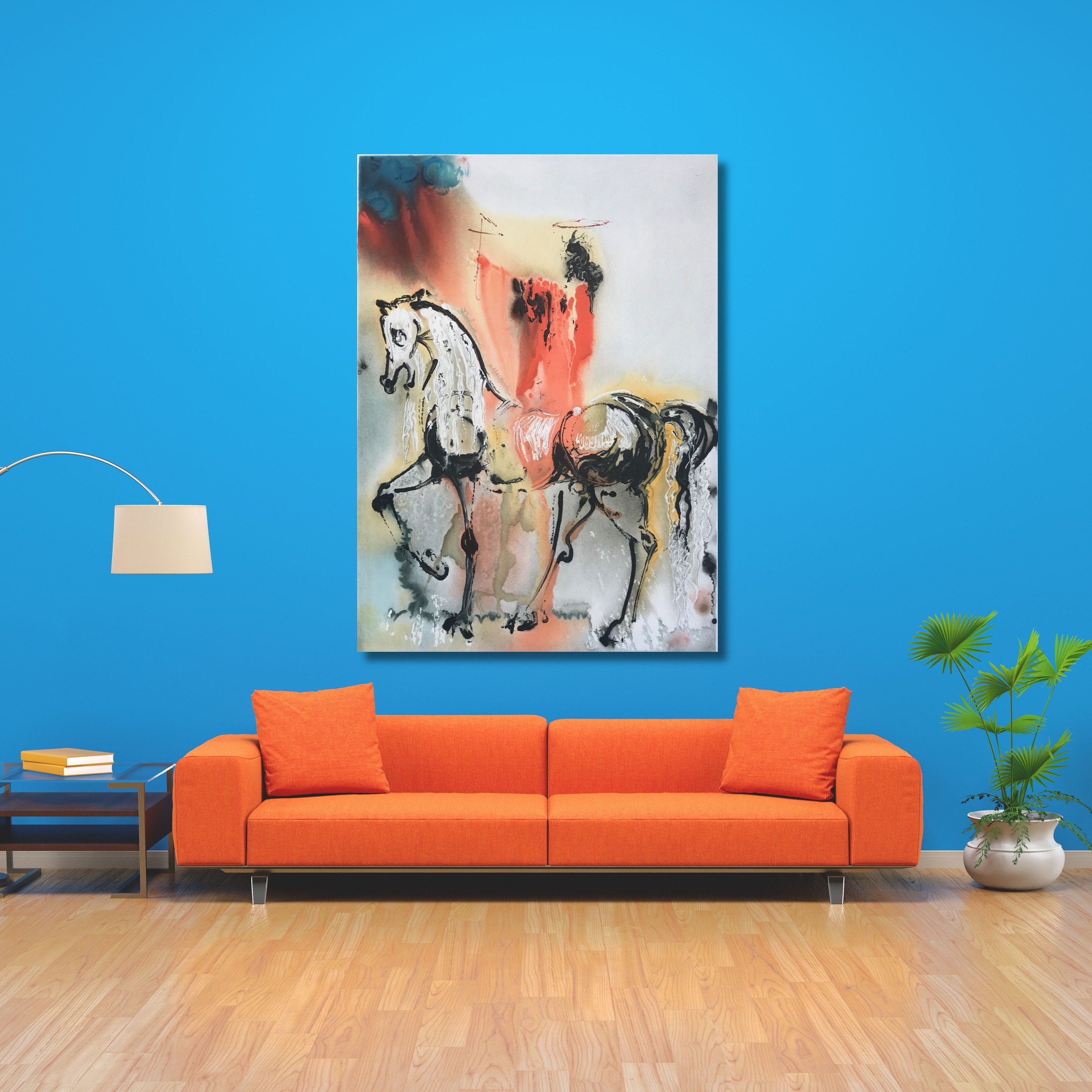 Dali Horse Poster Salvador Dali the Christian Horse Canvas Art Dali Art ...