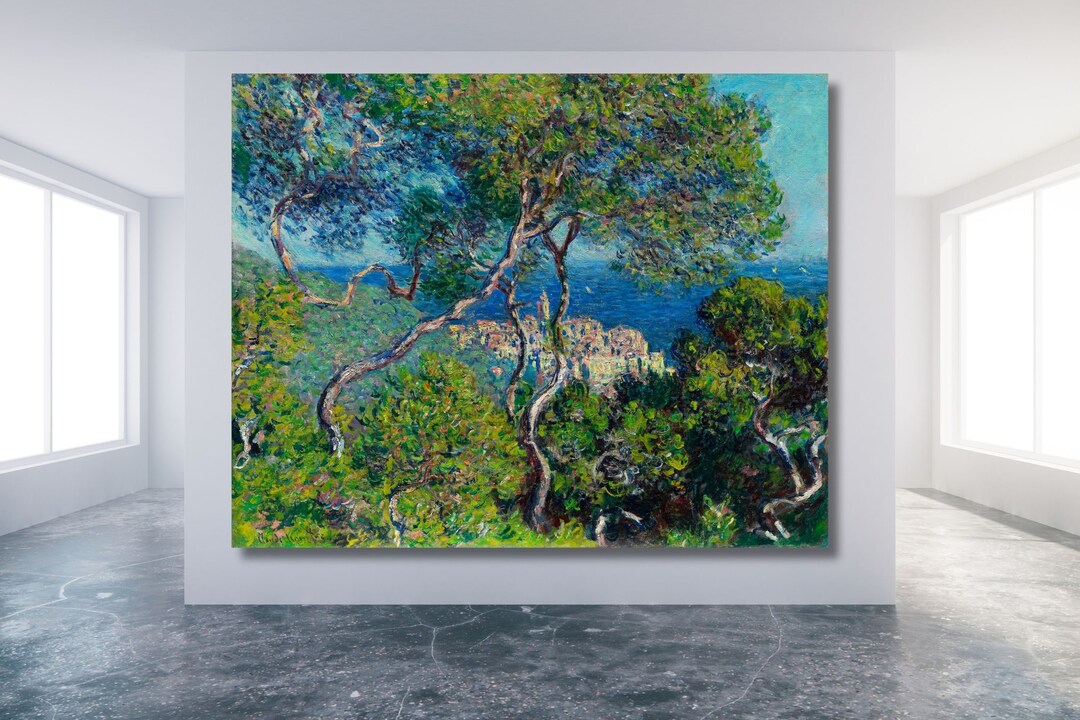 Bordighera 1884 by Claude Canvas Wall Art Monet High Resolution Wall ...