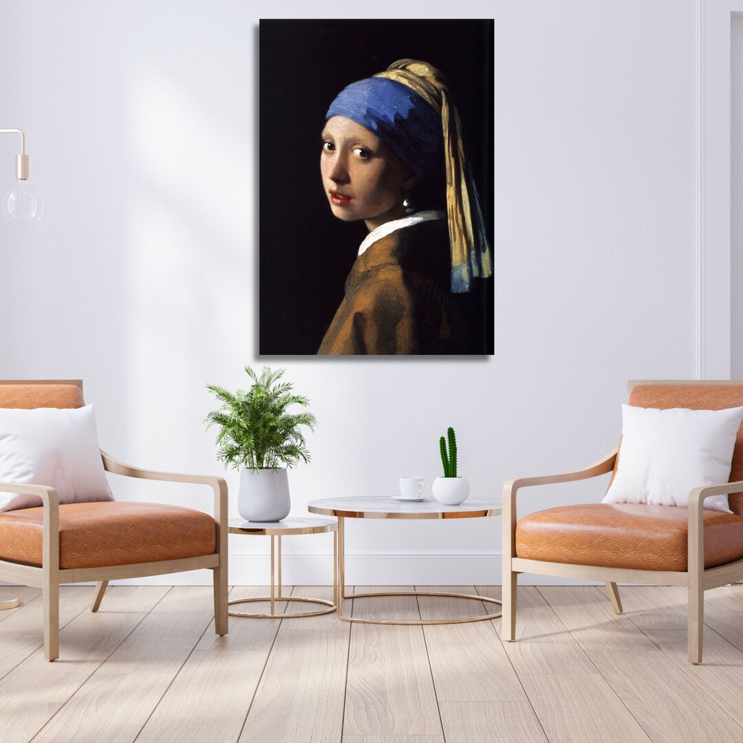 Johannes Vermeer Girl With a Pearl Earring Canvas Art, Fine Art Famous ...