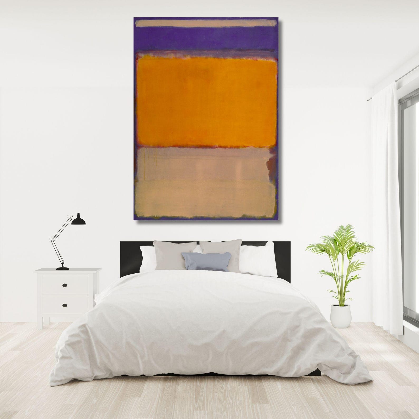 Mark Rothko Yellow Canvas Wall Print,modern Wall Art,reproduction,mark ...