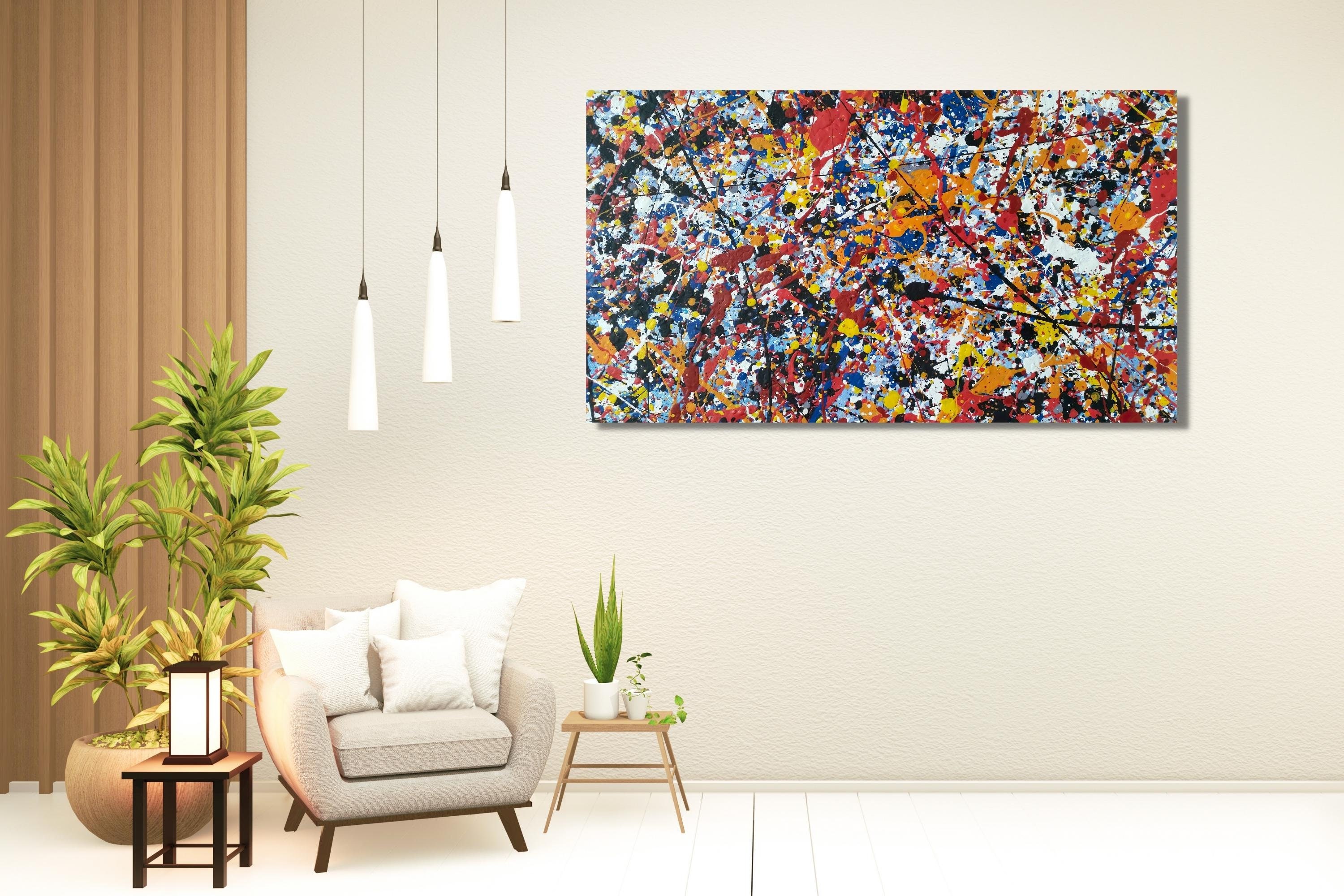 Jackson Pollock Print, Extra Large Canvas Wall Art Pollock Canvas Wall ...