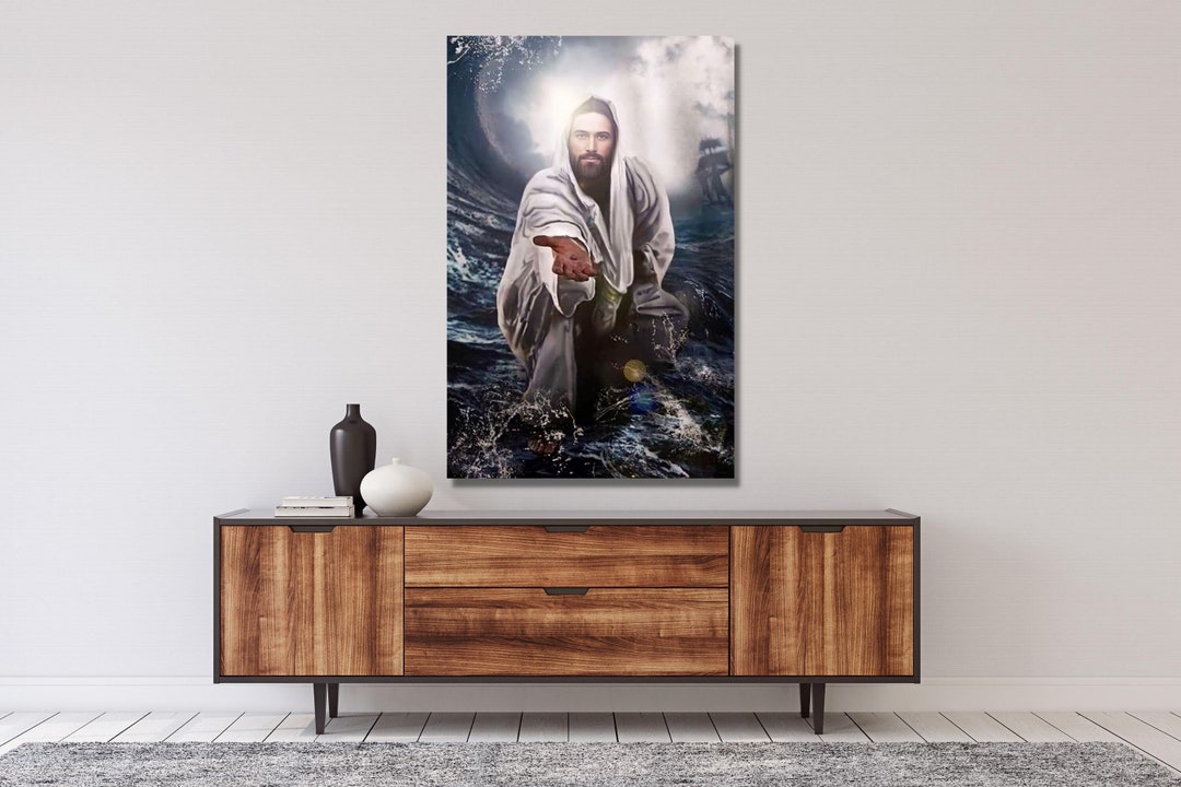 Jesus Give Me Hand, Jesus Reaching Hand Canvas, Come Follow Me ...