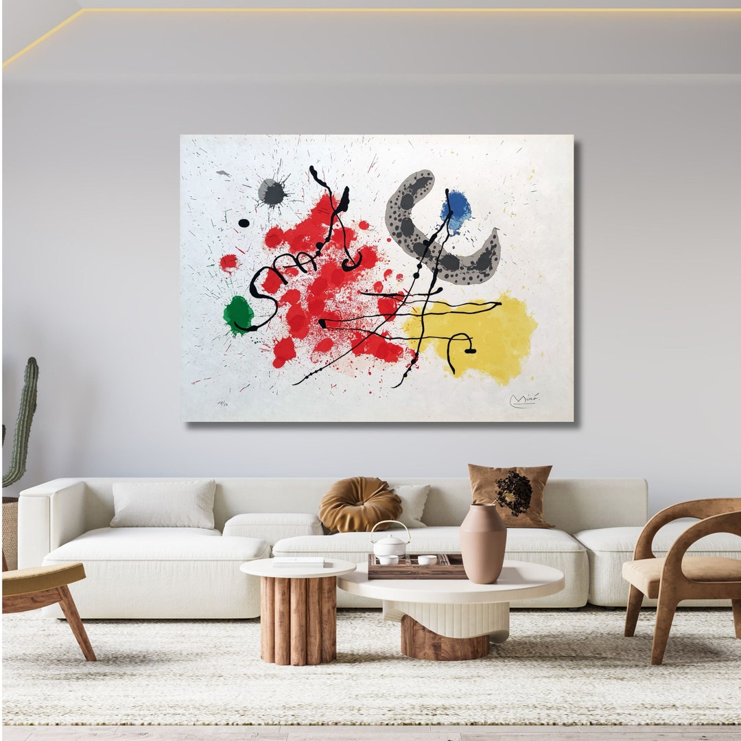 Joan Miro Exhibition Poster Miro Canvas Wall Print Joan Miro Poster ...