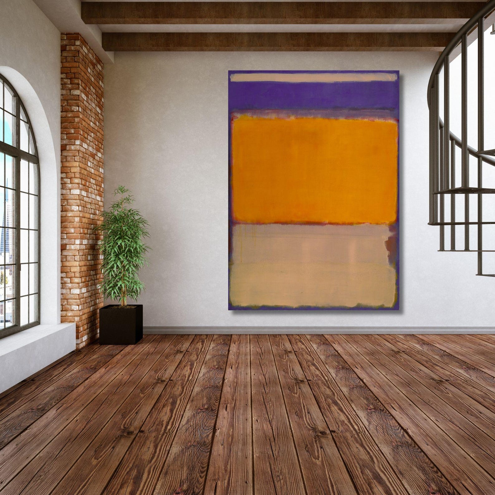 Mark Rothko Yellow Canvas Wall Print,modern Wall Art,reproduction,mark ...