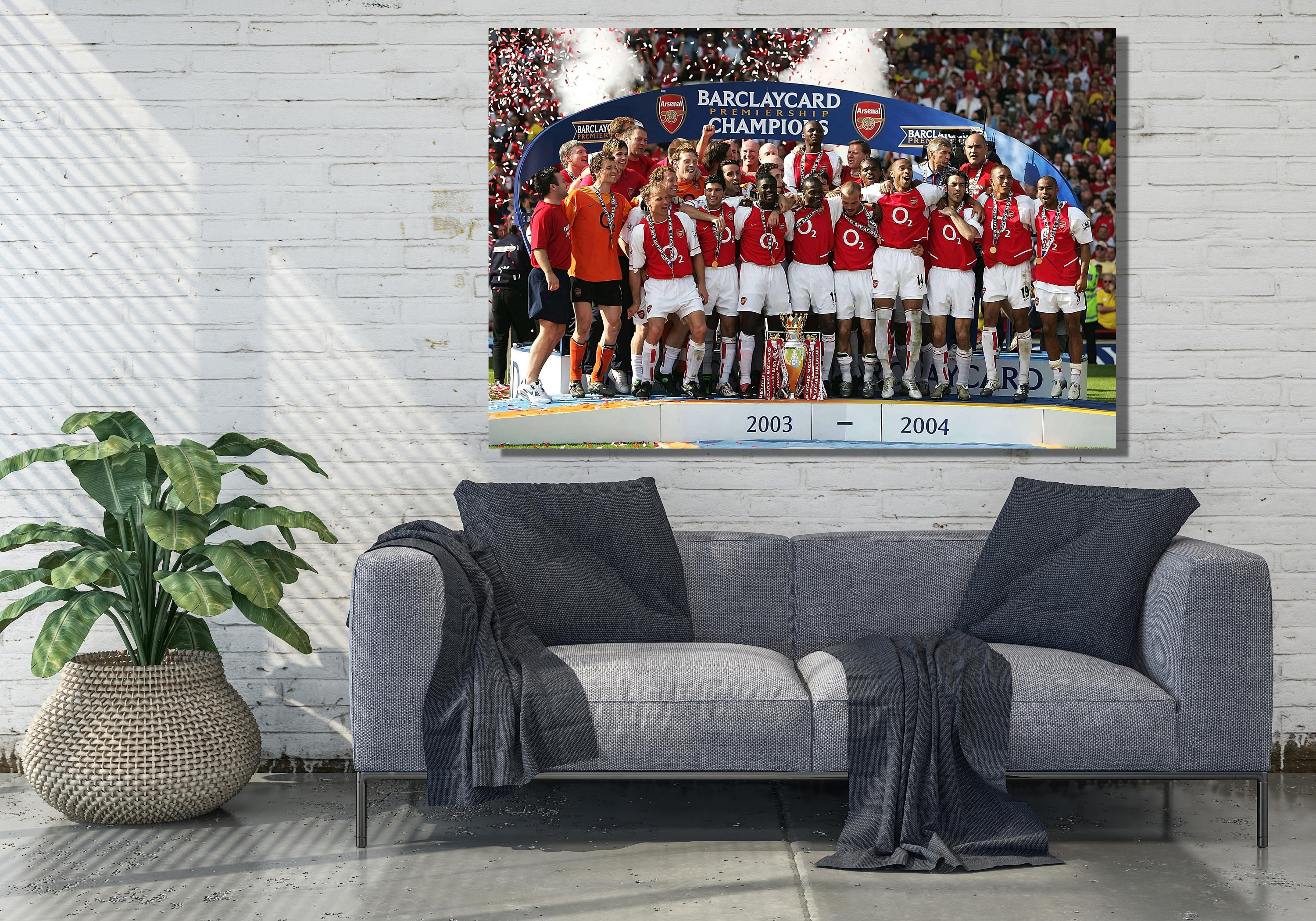 The Legendary Squad Arsenal's 03-04 Season Canvas, Arsenal Undefeated ...