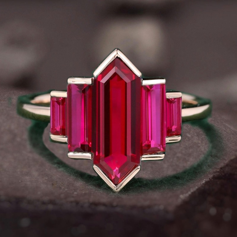 Ruby ring - Etsy