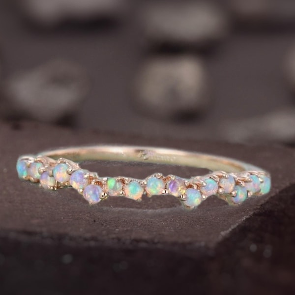Opal Stacking Ring - Etsy
