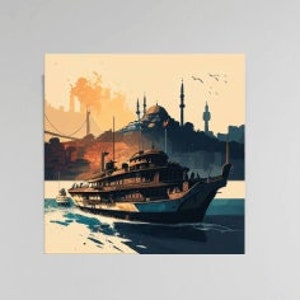Istanbul Wall Art Celebrating the City's Rich History and Culture - Etsy