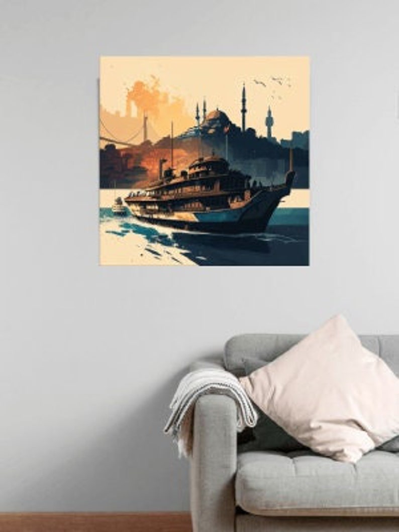 Istanbul Wall Art Celebrating the City's Rich History and Culture - Etsy