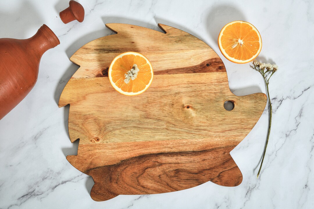 11.5l X 13.7 Cute Handmade Porcupine Design Wooden Cutting Board ...