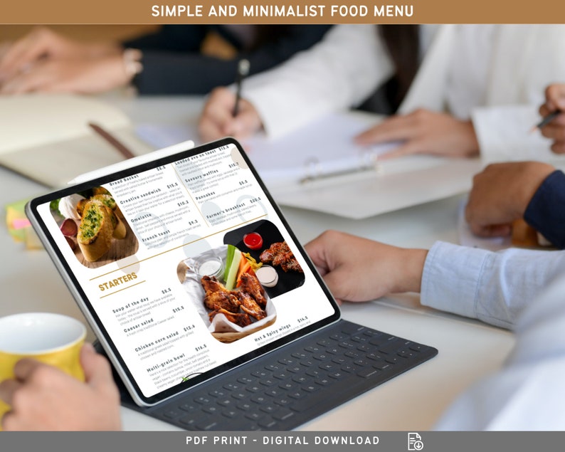 Food Menu Template,trendy Menu, Restaurant Food Menu, Canva Editable ...