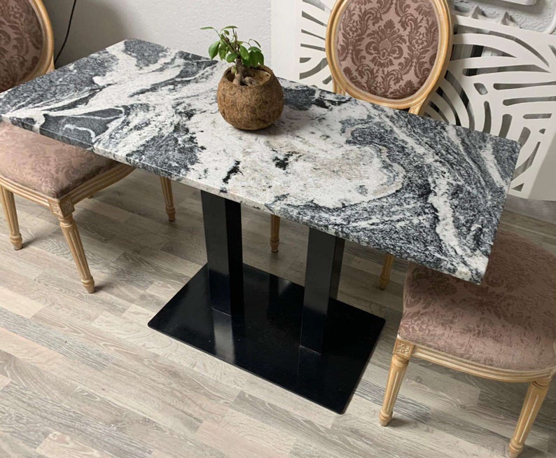 Modern Rectangular Natural Stone Dining Table - Etsy