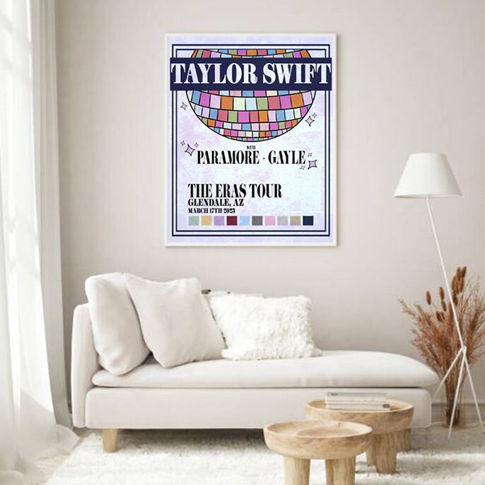 The Eras Tour Poster, Taylor Poster, Minimalist Vintage Music Poster ...