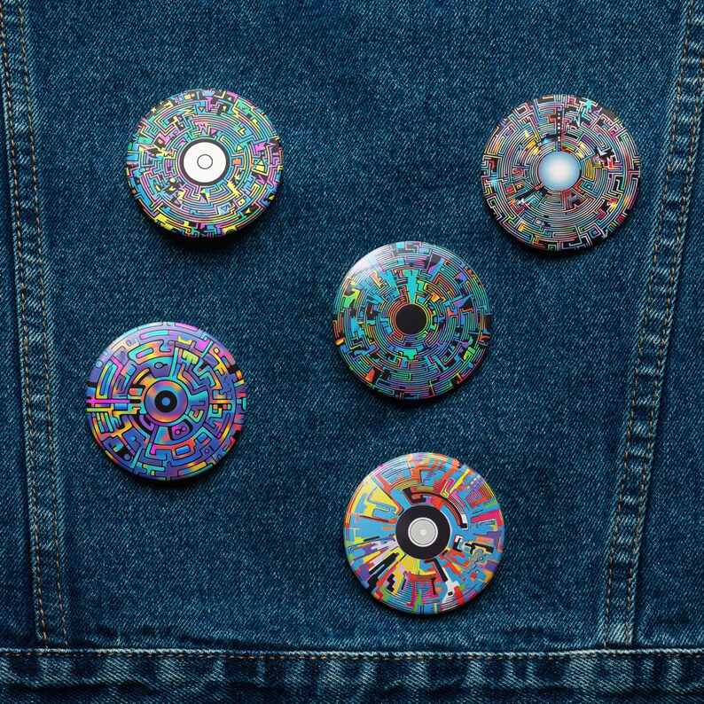 Nanogen cd Pins 2000s Nostalgy Vibrant Set 5 Pieces - Etsy