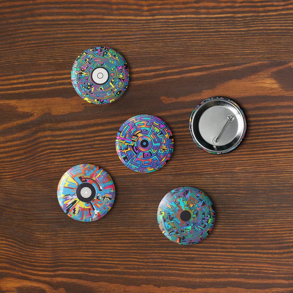 Nanogen cd Pins 2000s Nostalgy Vibrant Set 5 Pieces - Etsy