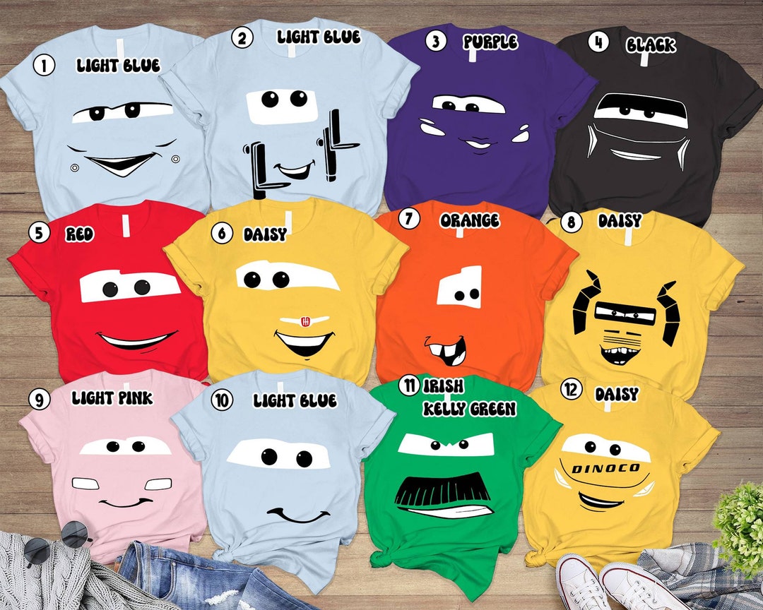 Pixar Cars Halloween Costume Shirt Cars Lightning Mcqueen - Etsy
