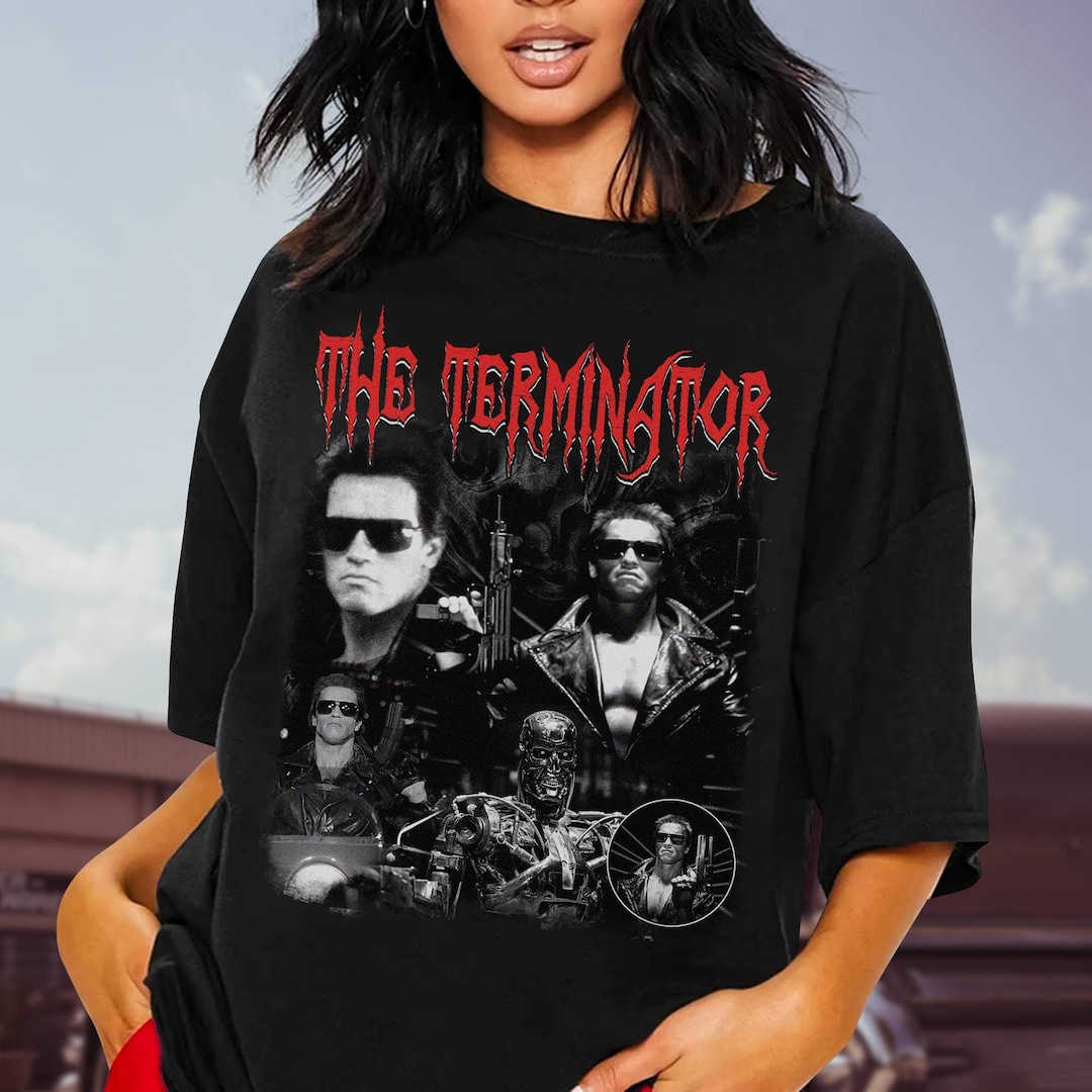 The Terminator Metal Horror Shirt Terminator Vintage T Shirt - Etsy
